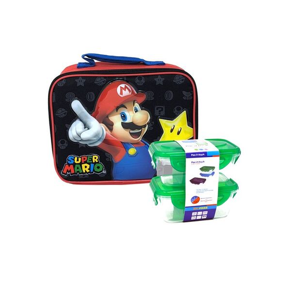 Nintendo | Accessories | New Super Mario Star Insulated Lunch Bag W ...